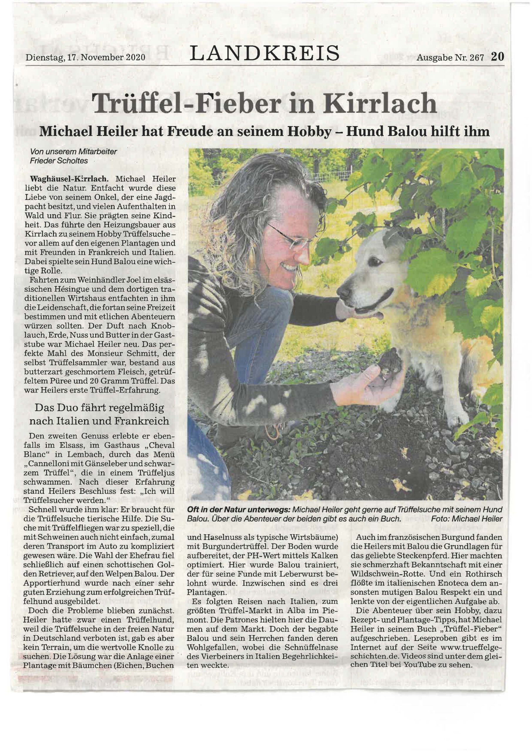 Medien - Trueffelgeschichten.de - Autor Michael Heiler Tartufai